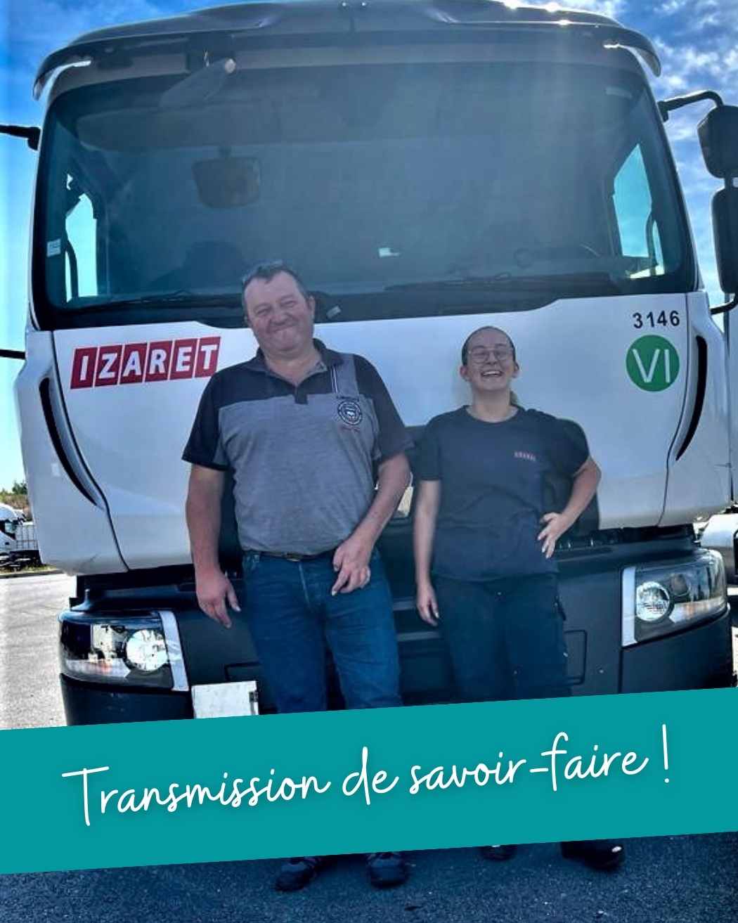 Un bel exemple de transmission des compétences dans nos ateliers. - izaret